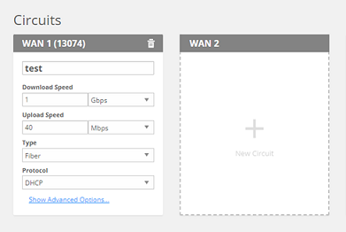 How to create or modify a WAN circuit – Bigleaf Networks